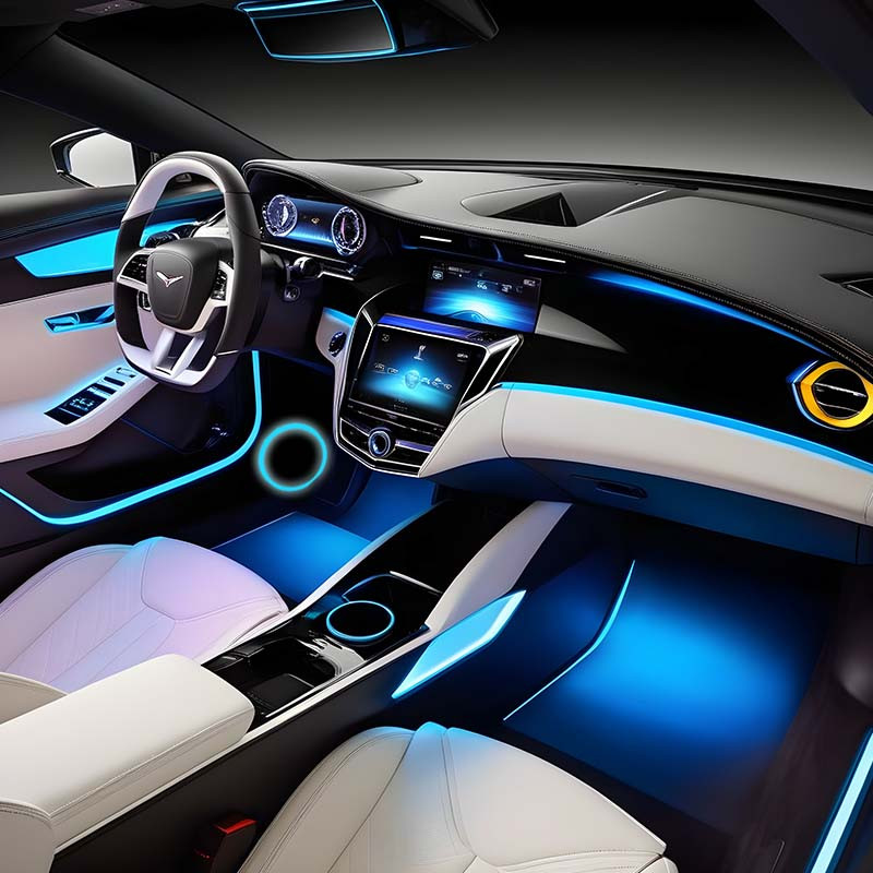 RGB 22-Piece Interior Ambient Lighting Kit Installed