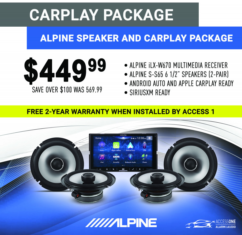 Alpine CarPlay Speaker Bundle