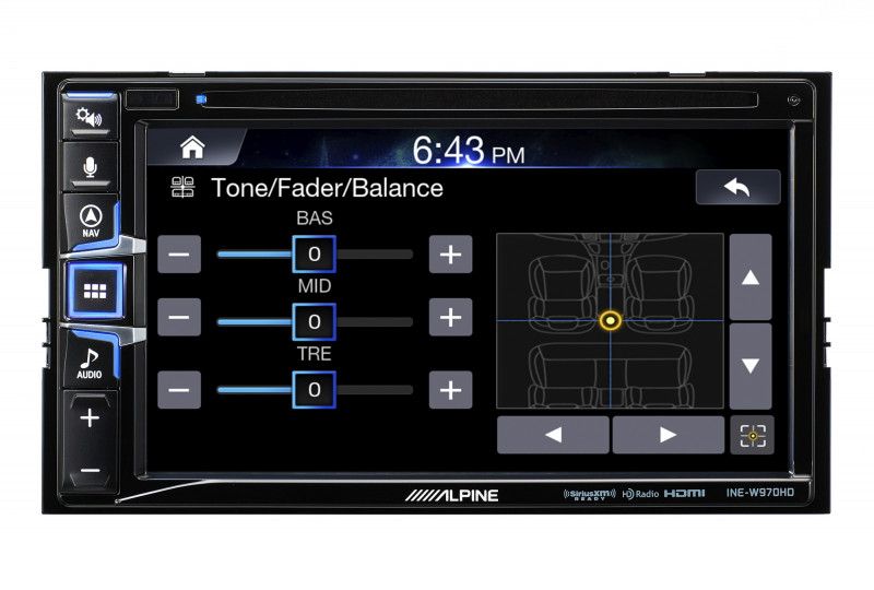 Alpine iNE-W970 7" CD/DVD Navigation Receiver
