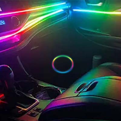 Symphony 22-Piece Interior Chasing LED Ambient Light Kit Installed